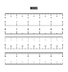 Measuring rulers school ruler metric scale Vector Image