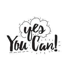 Yes i can Royalty Free Vector Image - VectorStock