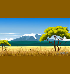 Beautiful landscape background Royalty Free Vector Image