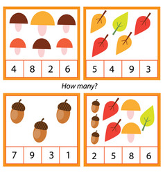 Counting numbers on colorful balloons Royalty Free Vector