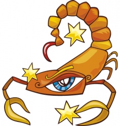 Zodiac sign scorpio Royalty Free Vector Image - VectorStock