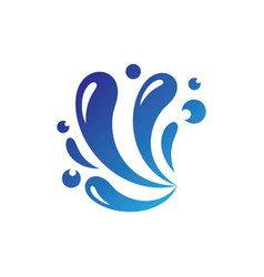 Blue color splash Royalty Free Vector Image - VectorStock