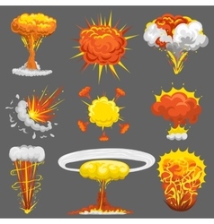 Animation explosion Royalty Free Vector Image - VectorStock