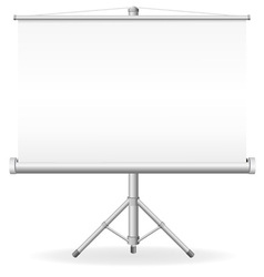 White blank projector screen Royalty Free Vector Image