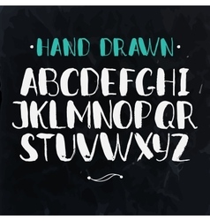Alphabet hand drawn letters isolated Royalty Free Vector