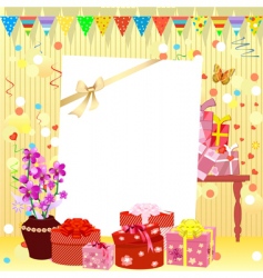 Kids birthday invitation party frames cute Vector Image