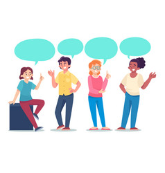 Multilingual people cartoon characters Royalty Free Vector