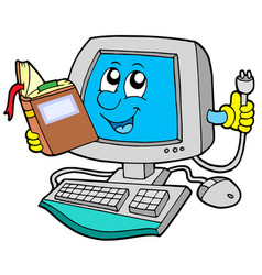 Angry computer Royalty Free Vector Image - VectorStock