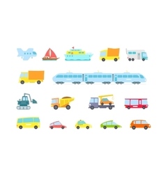 Color infographic transport scheme Royalty Free Vector Image