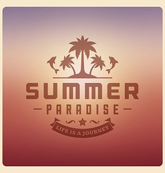 Retro summer design poster Royalty Free Vector Image
