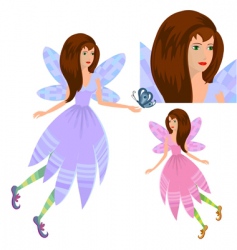 Cute Tooth Fairy flying with Tooth Royalty Free Vector Image