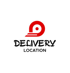 Delivery solution logo design Royalty Free Vector Image