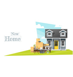 Blue apartments over white background Royalty Free Vector