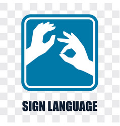 Stop mute deaf gesture of displeased man Vector Image