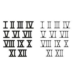 Roman numerals Royalty Free Vector Image - VectorStock