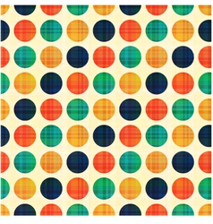 Seamless retro polka dots background Royalty Free Vector