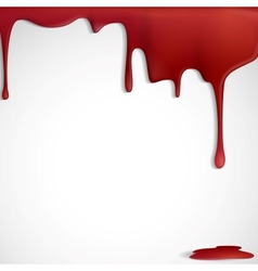 Seamless dripping blood halloween red bleed stain Vector Image