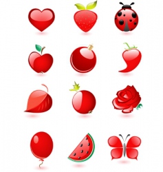 Pink round roses icon Royalty Free Vector Image