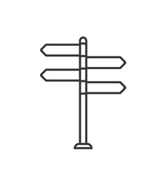 Empty blank sign board drawing Royalty Free Vector Image