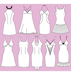 Women dress code set Royalty Free Vector Image