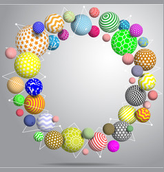 Colorful balls background Royalty Free Vector Image