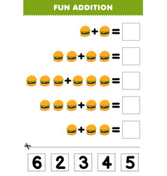 Education game for children fun subtraction Vector Image