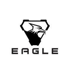 Eagle logo military design Royalty Free Vector Image