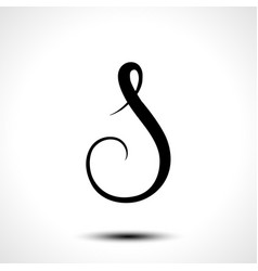 Script alphabet Royalty Free Vector Image - VectorStock