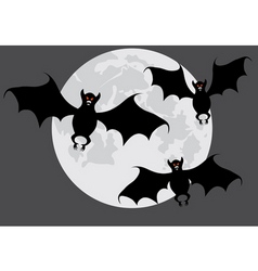 Crow red moon Royalty Free Vector Image - VectorStock