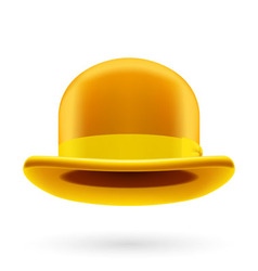 Red bowler hat Royalty Free Vector Image - VectorStock