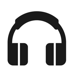 Red headphone template Royalty Free Vector Image