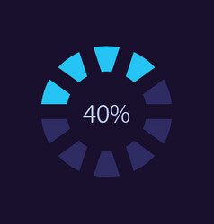 Circular bar infographic chart design template Vector Image