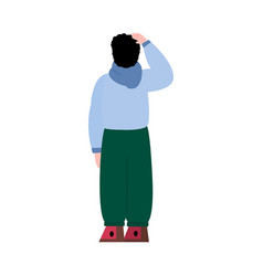 Man front and back views Royalty Free Vector Image