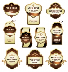 Label set Royalty Free Vector Image - VectorStock