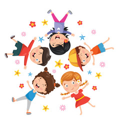 Conceptual team symbol hands Royalty Free Vector Image