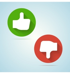Emoticon doing thumb down Royalty Free Vector Image