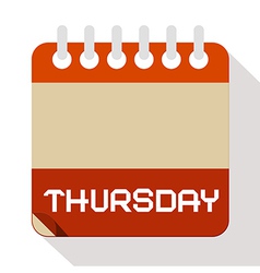 Paper calendar with arrow Royalty Free Vector Image