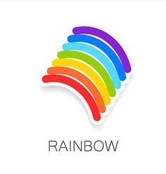 Rainbow book Royalty Free Vector Image - VectorStock