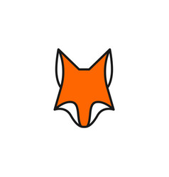 Nine tails fox logo icon Royalty Free Vector Image