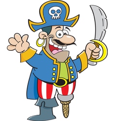 Peg leg pirate cartoon Royalty Free Vector Image - VectorStock