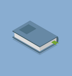 Pink book isometric icon Royalty Free Vector Image