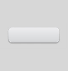 White plastic buttons 3d web interface elements Vector Image