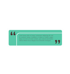 Quote text box circle bubble for comment mark Vector Image