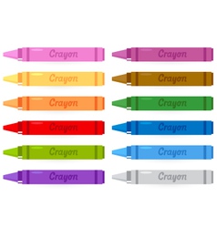 Frame with crayons 1 Royalty Free Vector Image