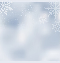 Falling snow frame corner pattern background Vector Image