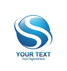 Circle sphere tech letter s concept design symbol Vector Image