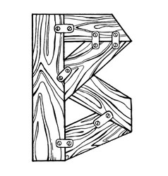 Mechanical letter s engraving Royalty Free Vector Image