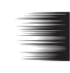 Speed line set horizontal motion effect flying Vector Image