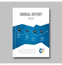 Business report design flyer template background Vector Image