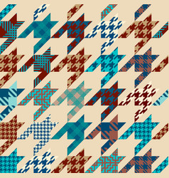 Textile patchwork square Royalty Free Vector Image